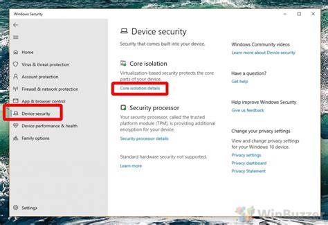 How To Disable Or Enable Core Isolation Memory Integrity
