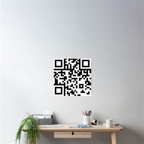 Chatgpt Qr Code Inverted Poster For Sale By Red Alien Redbubble