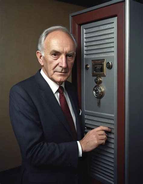 A Business Professional Accessing A Secure Safe Located Within A Corporate Office Environment