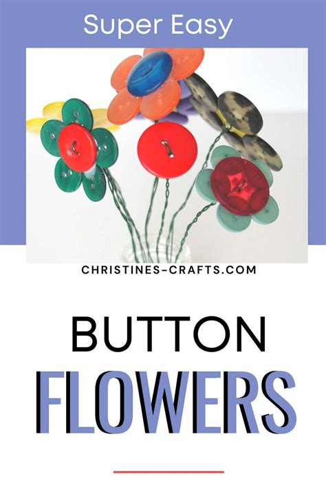 Easy Button Flowers For Home Decor