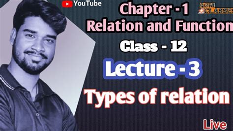 relations and functions class 12th chapter 1 types of relation 1