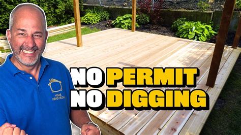 Easiest Deck Youll Ever Build Anyone Can Do This Youtube