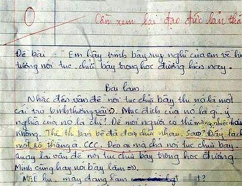 Choáng Váng Vì độ Hồn Nhiên Và Thô Thiển Của Một Bài Văn Lớp 12