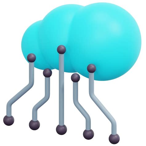premium photo cloud 3d render icon illustration