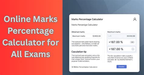 Online Marks Percentage Calculator For All Exams Online Marks Percentage Calculator For All Exams