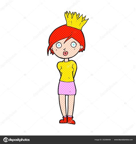 Cartoon Person Wearing Crown Stock Vector Image By ©panthermediaseller