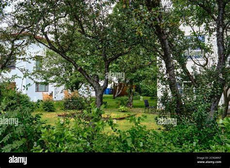 Architectural Details And Lush Garden Scenery In West Kópavogur 50s