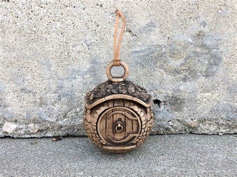 3d Printed Hand Painted Bag End Hobbit Hole Christmas Ornament Etsy