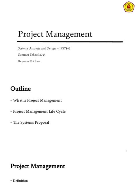 02 Project Management Pdf Project Management Computing