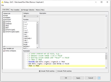 String Manipulation Rule Engine Urgently Knime Analytics Platform