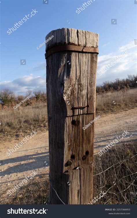 Old Wooden Fence Post