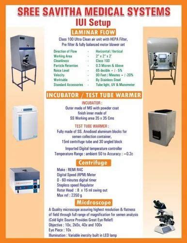 IUI Lab Setup At 250000 Set In Gummidipoondi ID 13658409973
