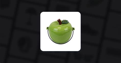 Apple Ceramic Compost Caddy Food Waste Bin • Price