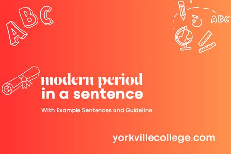 How To Use Modern Period In A Sentence Easy Examples