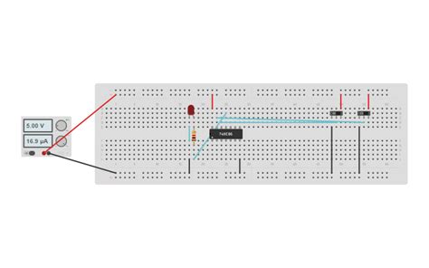 Circuit Design Ttl 7486 Tinkercad