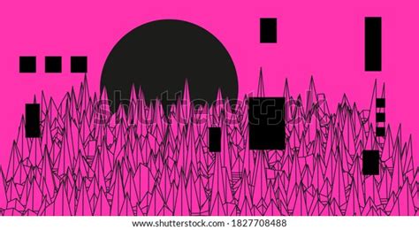 abstract technology background warped distorted grid stock vector