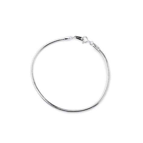 Сребърна гривна змийска плетка Индивидуалност Silenti