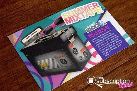 Nerd Block August Box Review Summer Mixtape Classic Block Find Subscription Boxes