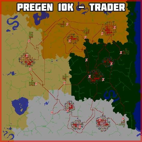 All Pregen Maps With Good To Know Locations Marked R 7daystodie