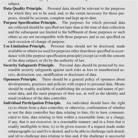 3 Basic Principles Of National Application Part 2 Of The Oecd Privacy