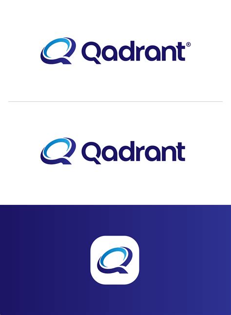 Logo Design For Qadrant With And Without R Registered Trademark