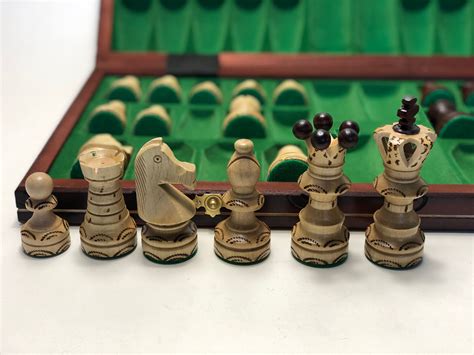 Chess Set Premium Hand Made Extra Large Wooden 54 X 54 Figures