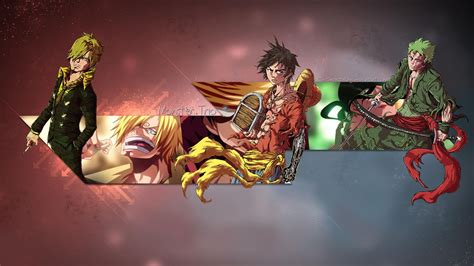 One Piece Trio Wallpapers Wallpaper Cave