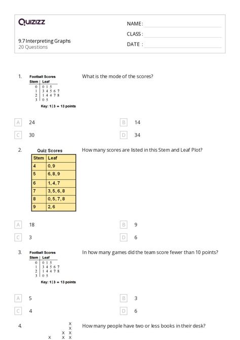50 Interpreting Graphs Worksheets For 7th Year On Quizizz Free