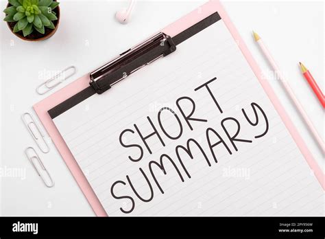 Text Caption Presenting Short Summary Business Overview Brief Statement Of Main Points Clear