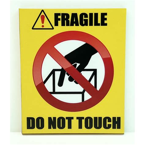 Fragile Do Not Touch Sign Shopee Singapore