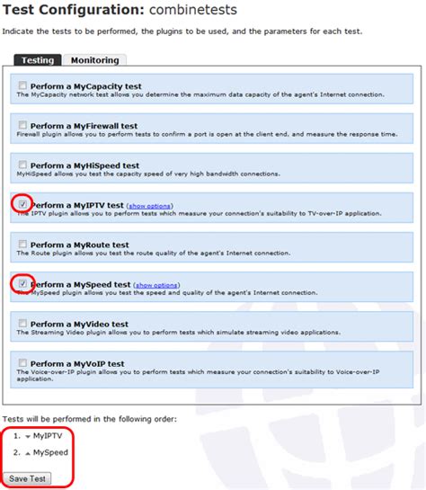 MyConnection Server Tutorials Combining Tests