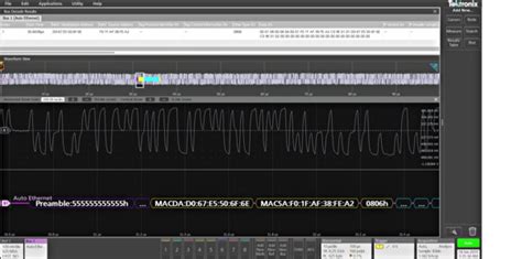 serial triggering and analysis tektronix