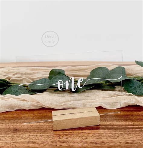 Table Number Decals Wedding Table Number Decals Vinyl Table Number