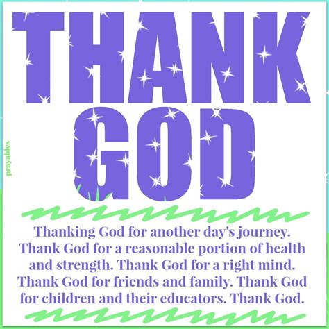 Prayer Thank God Prayables