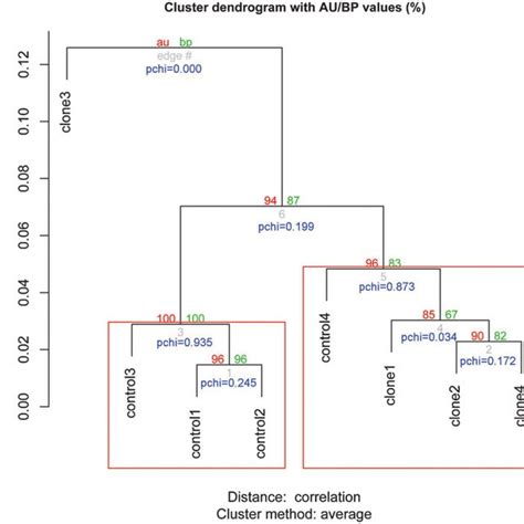 Hierarchical Clustering Of Dna Methylation Profiles For All Cloned And