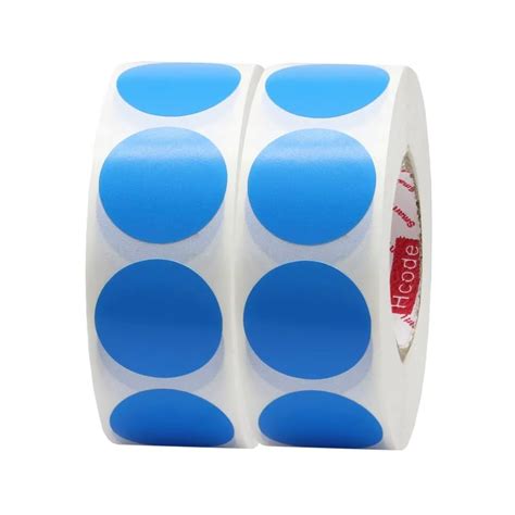 Hcode Round Color Coding Label Price Stickers Blank Yard Sale Stickers 1 Inch