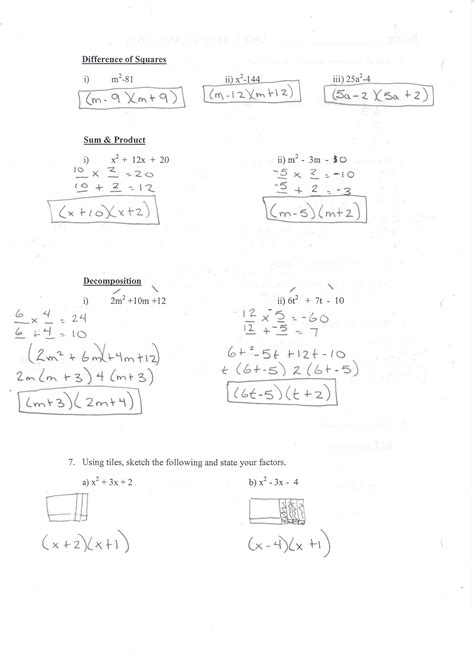 AN1 4 And 5 Unit Review Questions And Answers Math 10