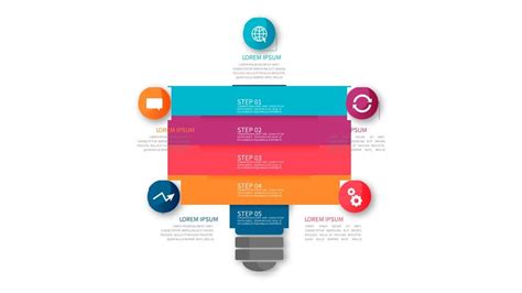 Graphic Of Light Bulb With Icons Google Slide Theme And Powerpoint