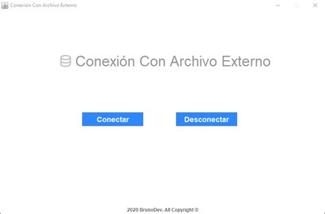 conexión a base de datos desde archivo externo java