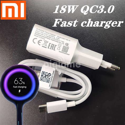 Original Xiaomi Eu Fast Charger Qc Quick Charge Adapter W For Mi T Se Cc Mi A A