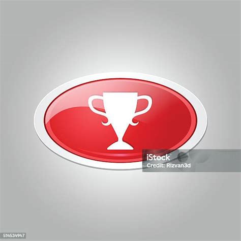 컵 작은창자 벡터 레드 웹 아이콘크기 버튼 1위에 대한 스톡 벡터 아트 및 기타 이미지 1위 Championship 곡선