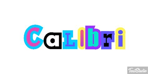 Calibri Font Animated  Logo Designs