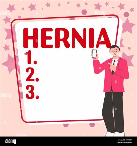 Hernia De Visualización Conceptual Concepto De Negocio Salida Anormal