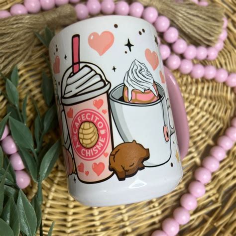 Cafecito Y Chisme 16oz Can Glass Pan Dulce Png Hand Drawn Mexican