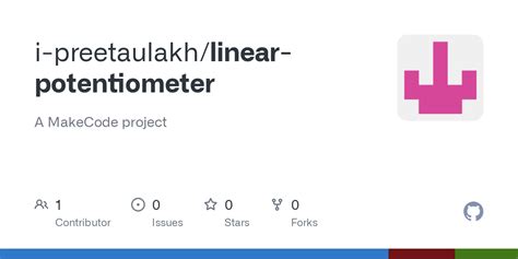 Github I Preetaulakh Linear Potentiometer A Makecode Project