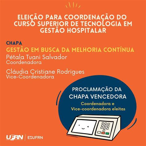 Divulgada Proclamação Da Chapa Vencedora Para Coordenação Do Curso De