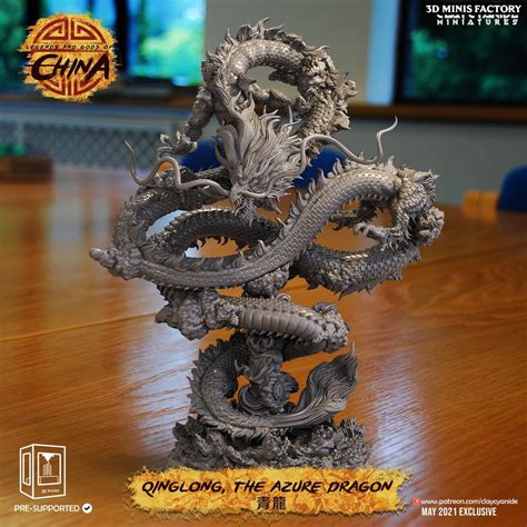 Qinglong The Azure Dragon From Clay Cyanide Miniatures Legends And
