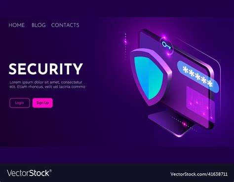 Cybersecurity Shield Data Protection Royalty Free Vector