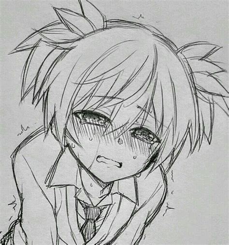 Рисунок карандашом для срисовки аниме пацаны 80 фото