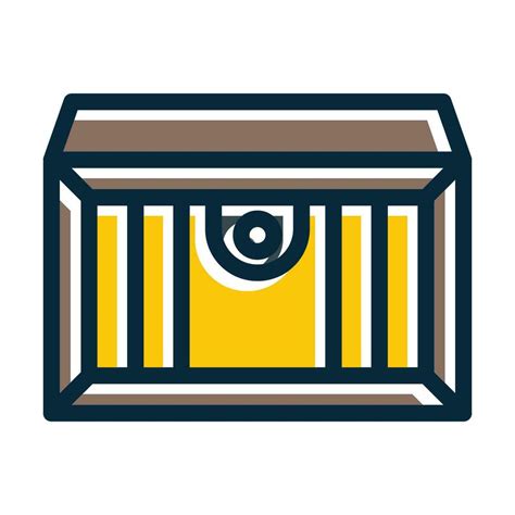 Loot Crate Vector Thick Line Filled Dark Colors 33543597 Vector Art At